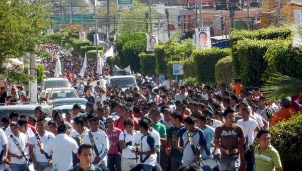 As thousands continue to fill the highways of Guerrero and the streets ...